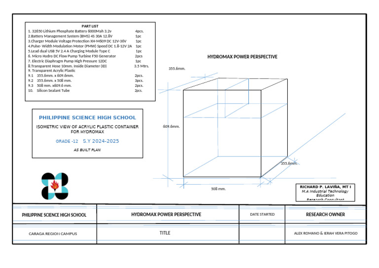 Hydromax Perpective Plan | PDF