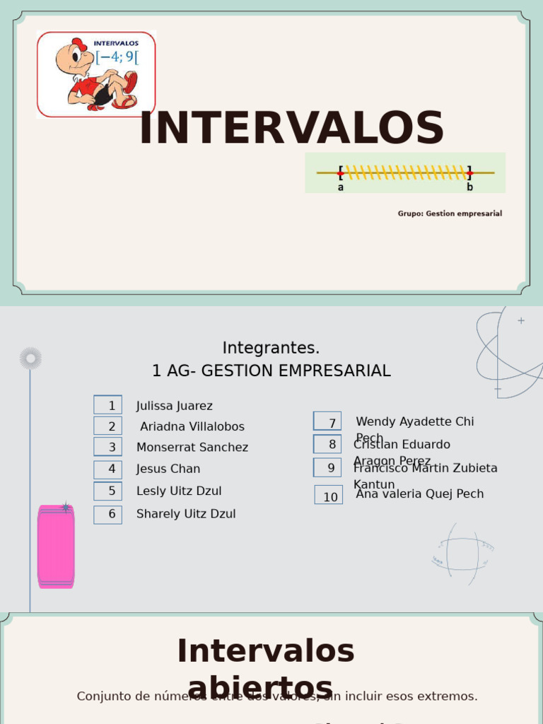 INTERVALOS CALCULO | PDF