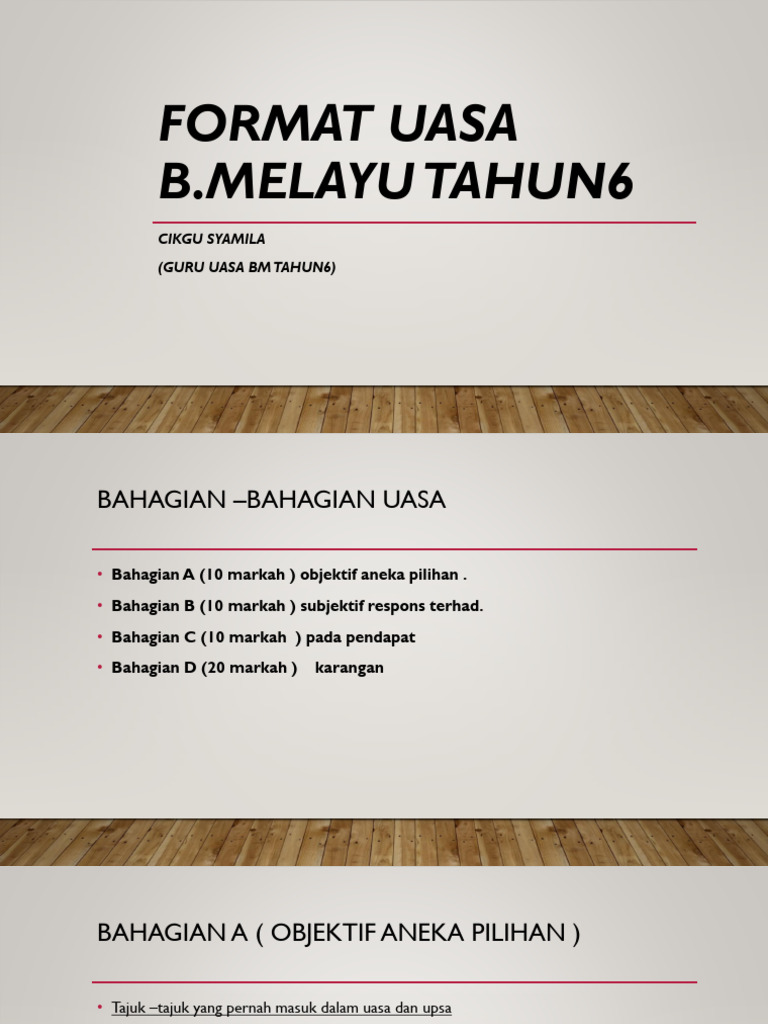 FORMAT UASA B-1 | PDF