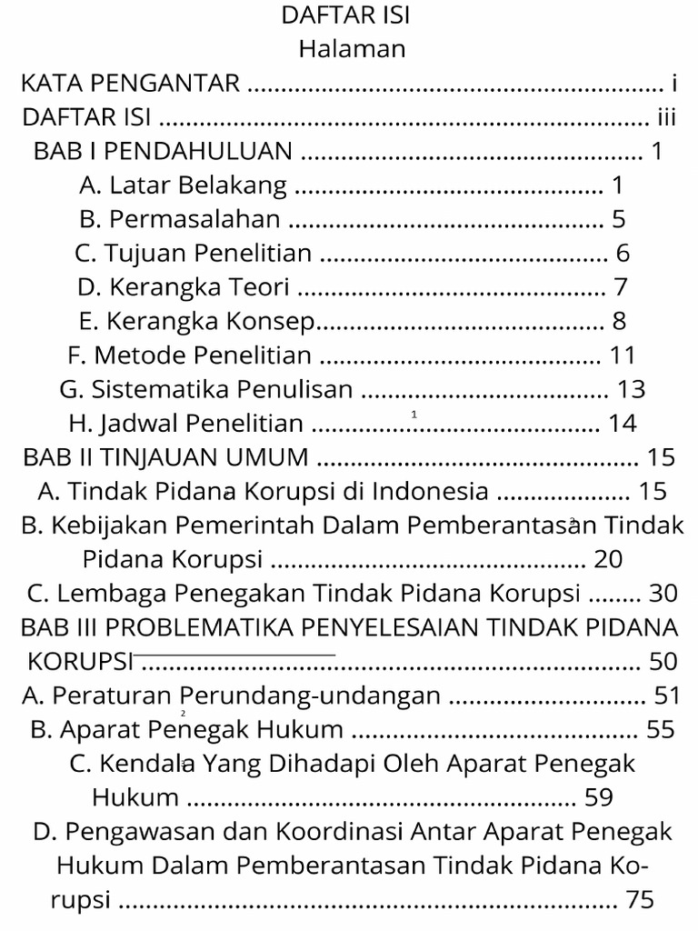 DAFTAR ISI Halaman KATA PENGANTAR .. I DAFTAR ISI - 20241003 - 181756 ...