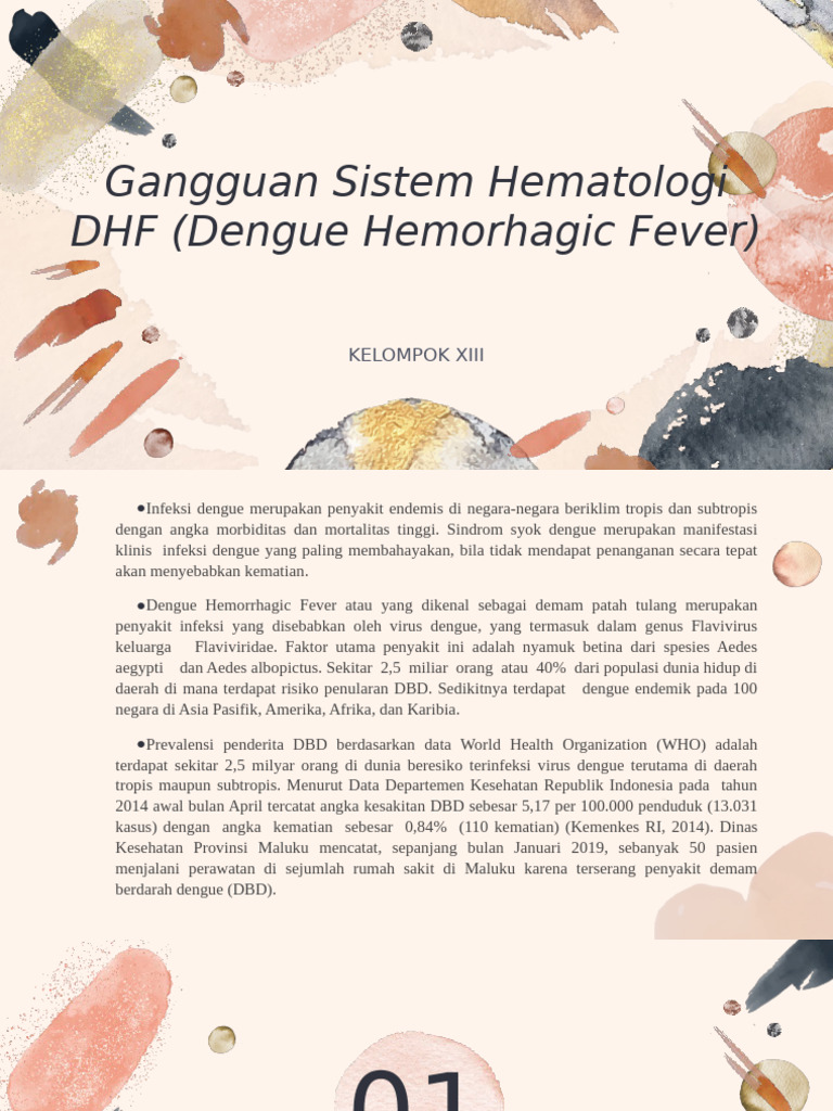 Gangguan Sistem Hematologi DHF (Kel XIII) | PDF