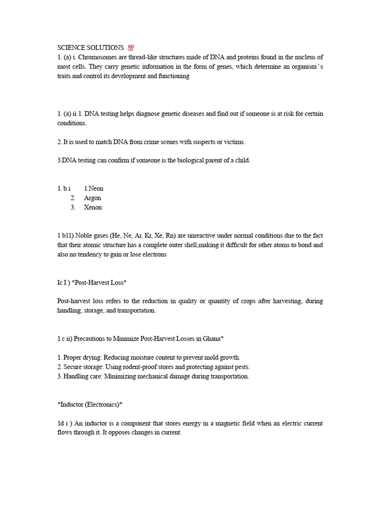 Science Solution Pdf