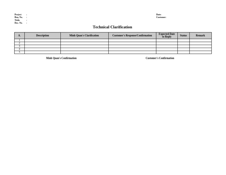 Technical Clarification | PDF