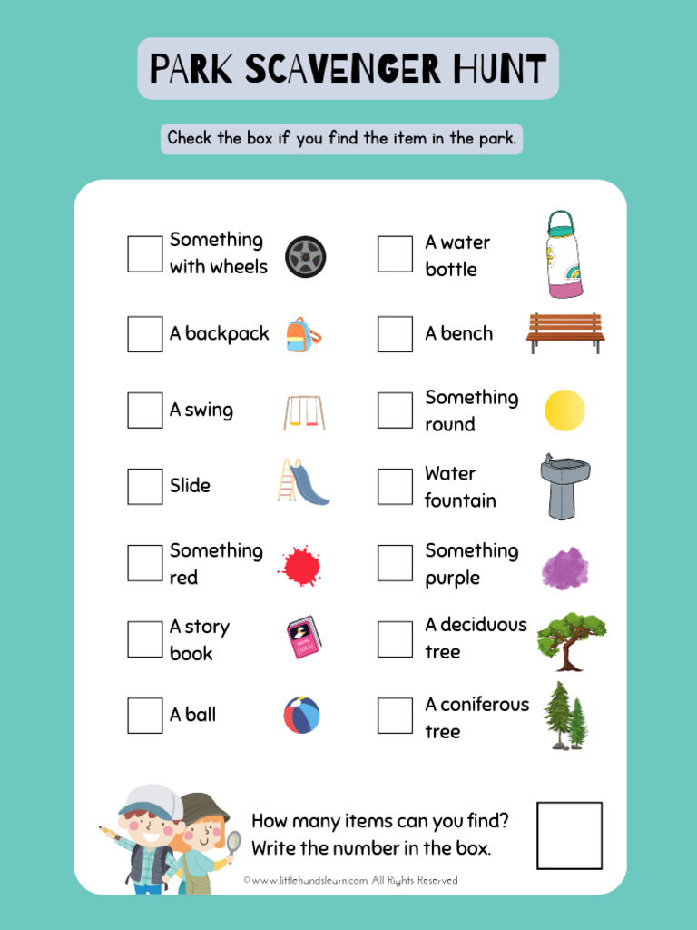 Park Scavenger Hunt | PDF