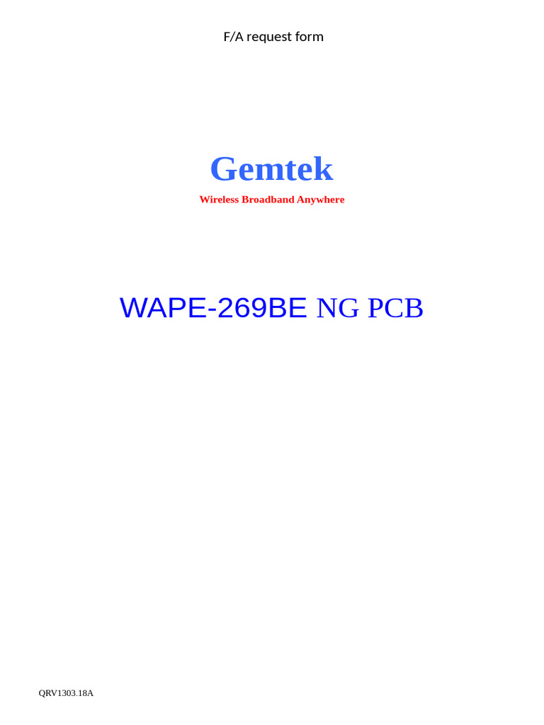 20241002-Wape 269be NG PCB | PDF