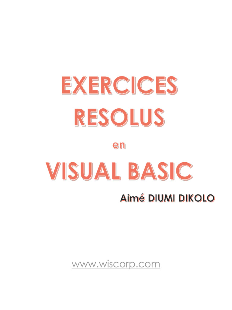 Exercices Resolus en Visual Basic | PDF