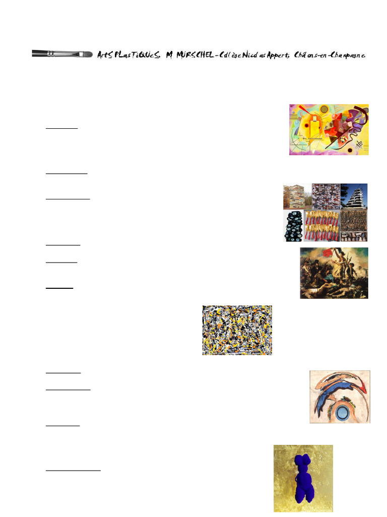 vocabulaire-en-arts-plastiques | PDF