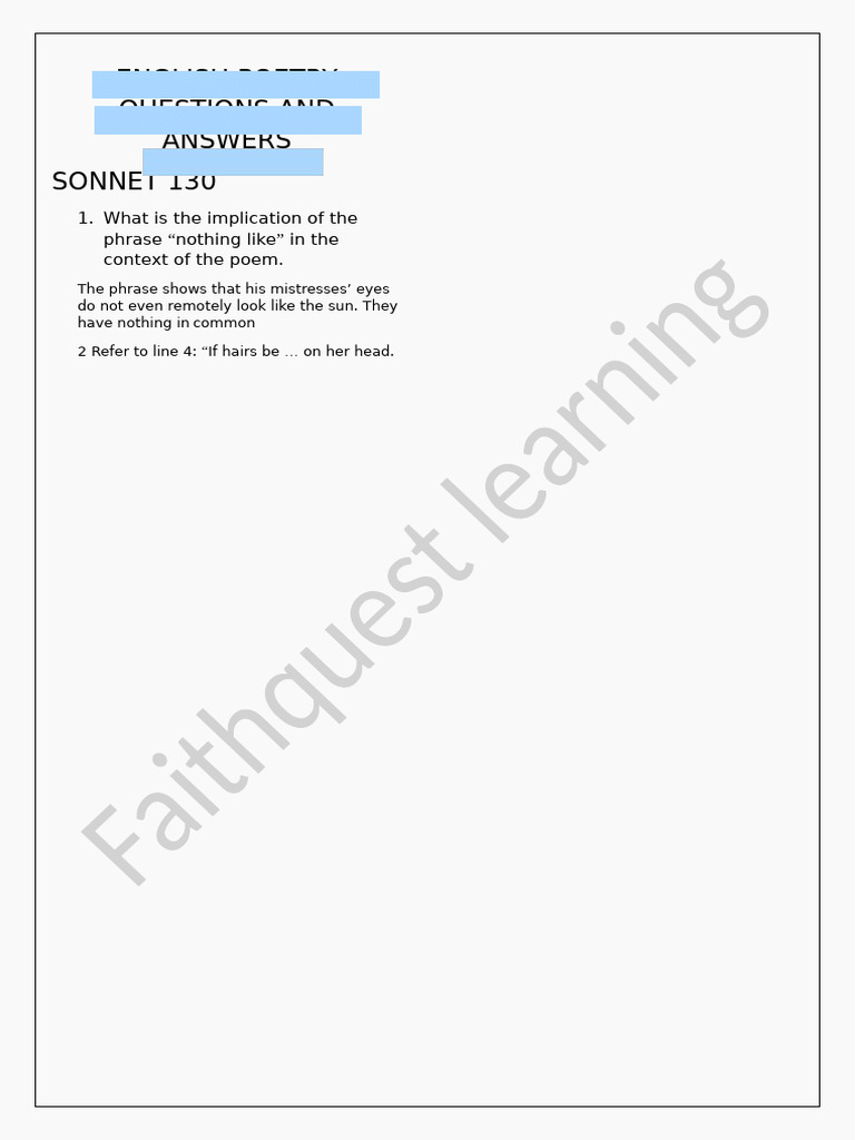 English Poetry | PDF | Poetry
