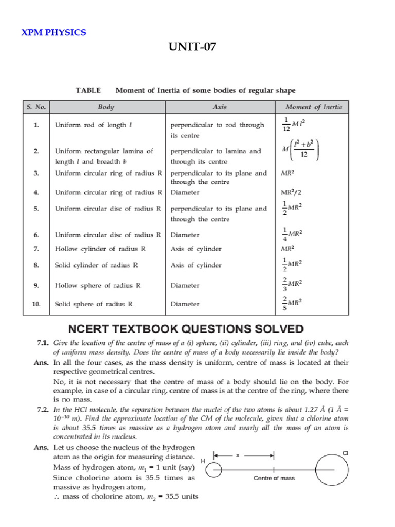 11C Unit 07 BB Problems | PDF