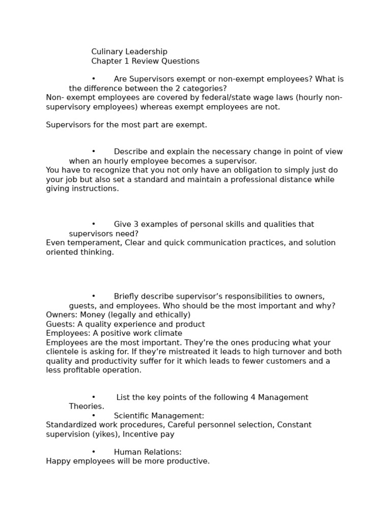 Leadership Chapter 1 | PDF