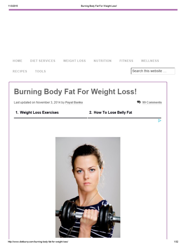 Burning Body Fat For Weight Loss! | PDF