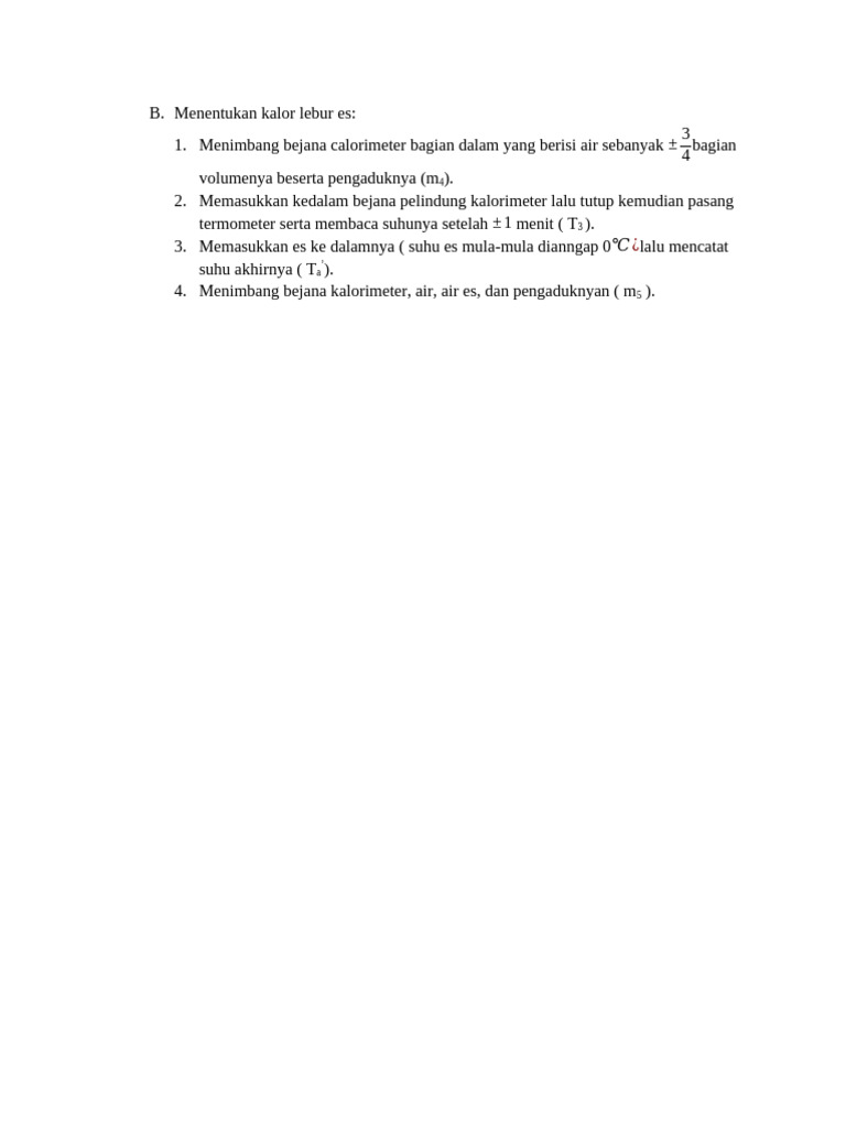 Menentukan Kalor Lebur Es | PDF