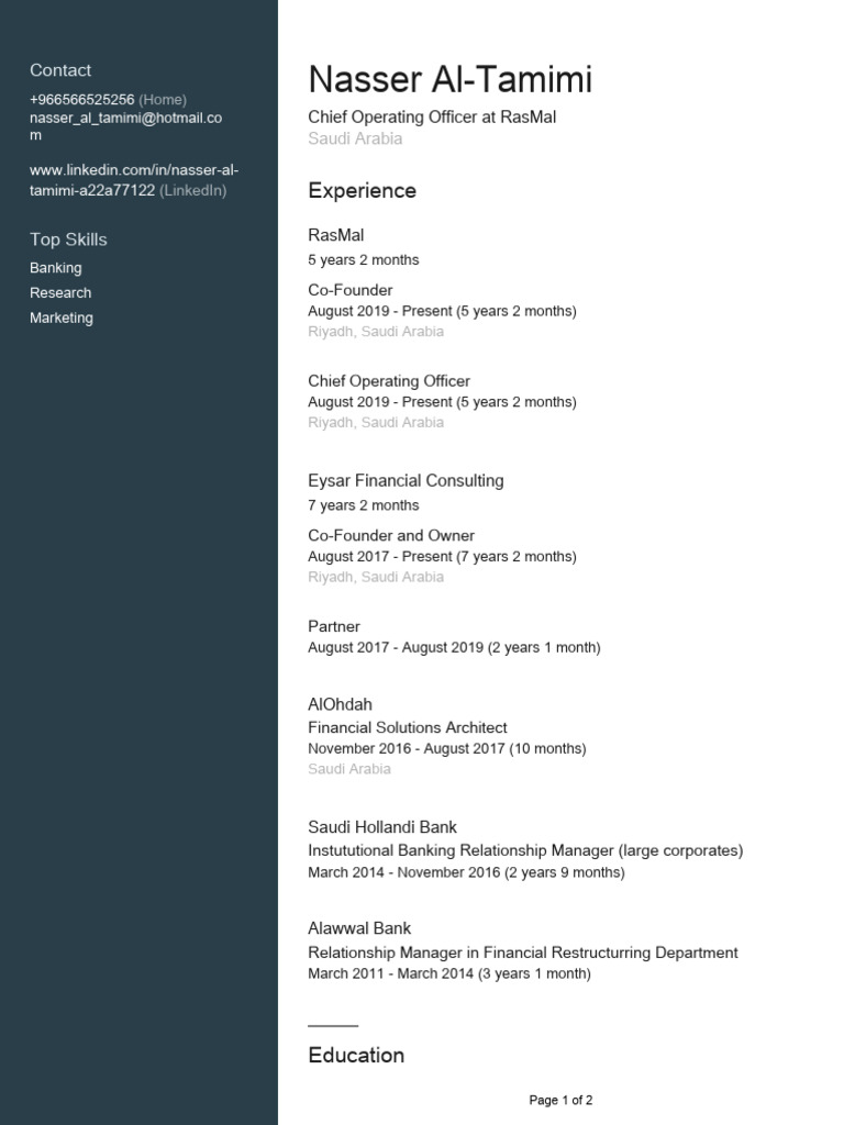 Nasser Profile | PDF