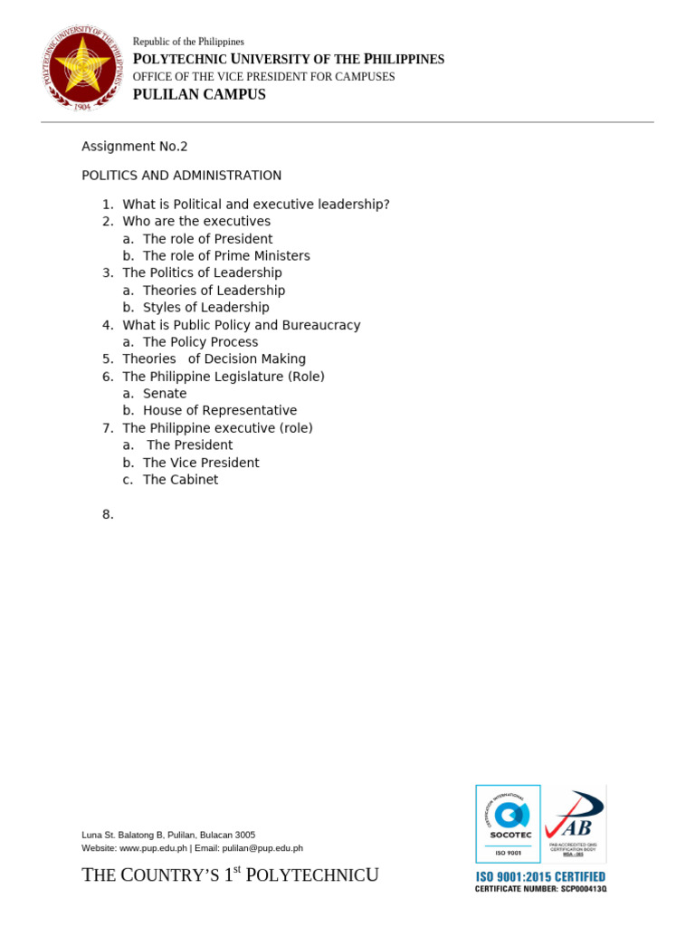 Assignment-Politics | PDF