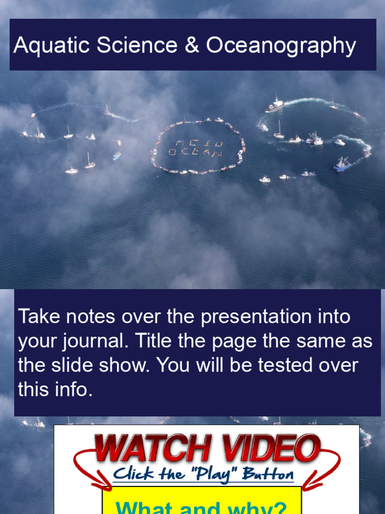 History of Oceanography Intro, Peardeck-Baker | PDF