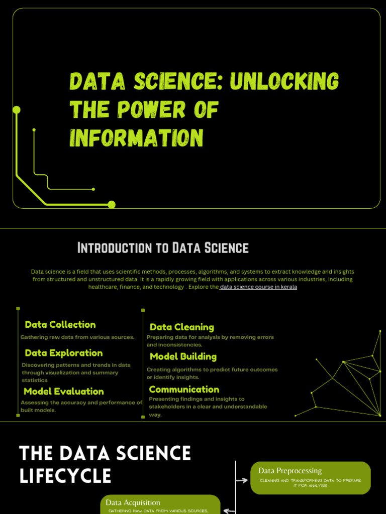 The Power Of Information Data Science Course in Kerala | PDF