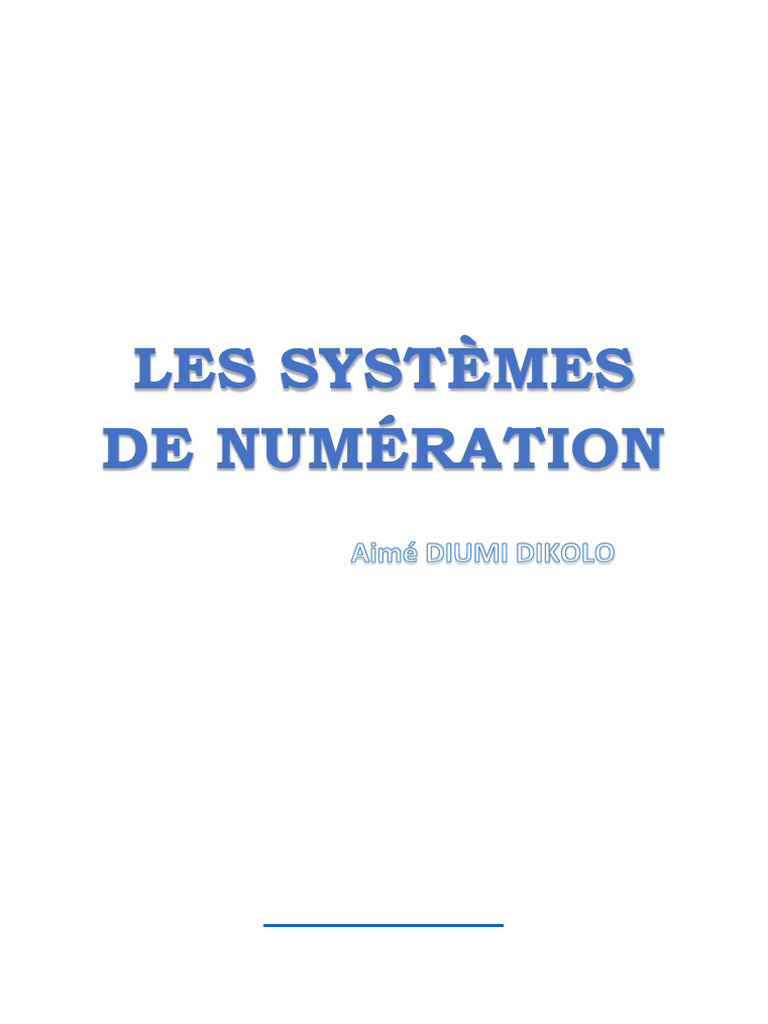 Systeme_de_numeration | PDF