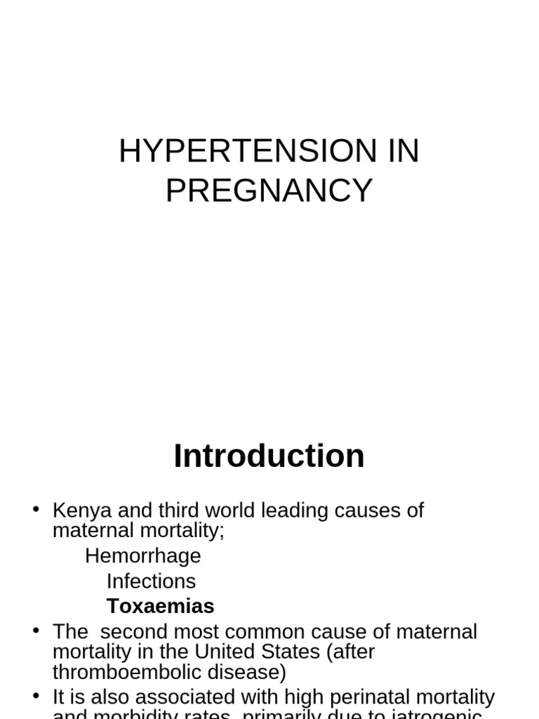 Hyperpertension in Pregnancy | PDF