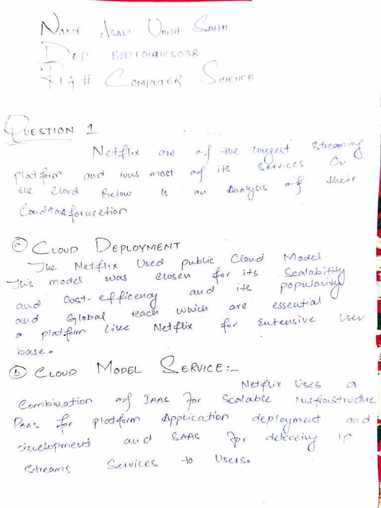 Cloud Computing Assignment 1 | PDF