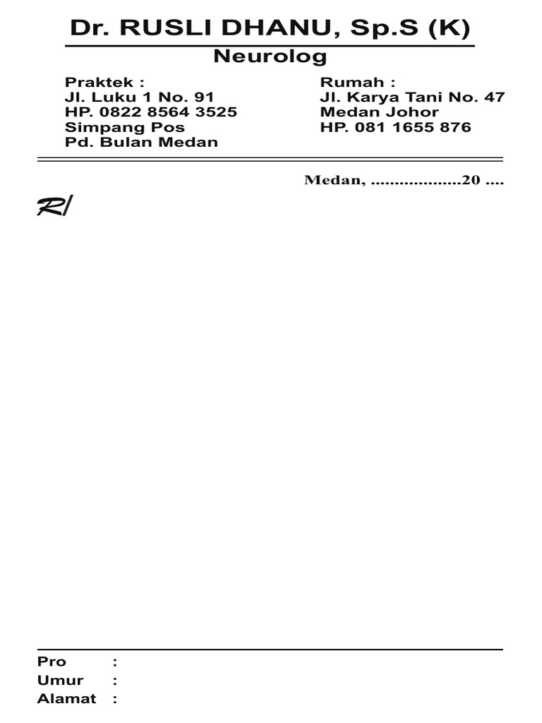 Dr. Rusli Dhanu | PDF