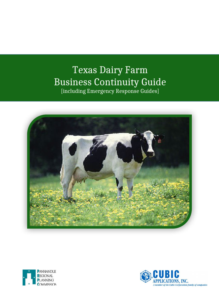 Texas Dairy Farm BCG Template | PDF