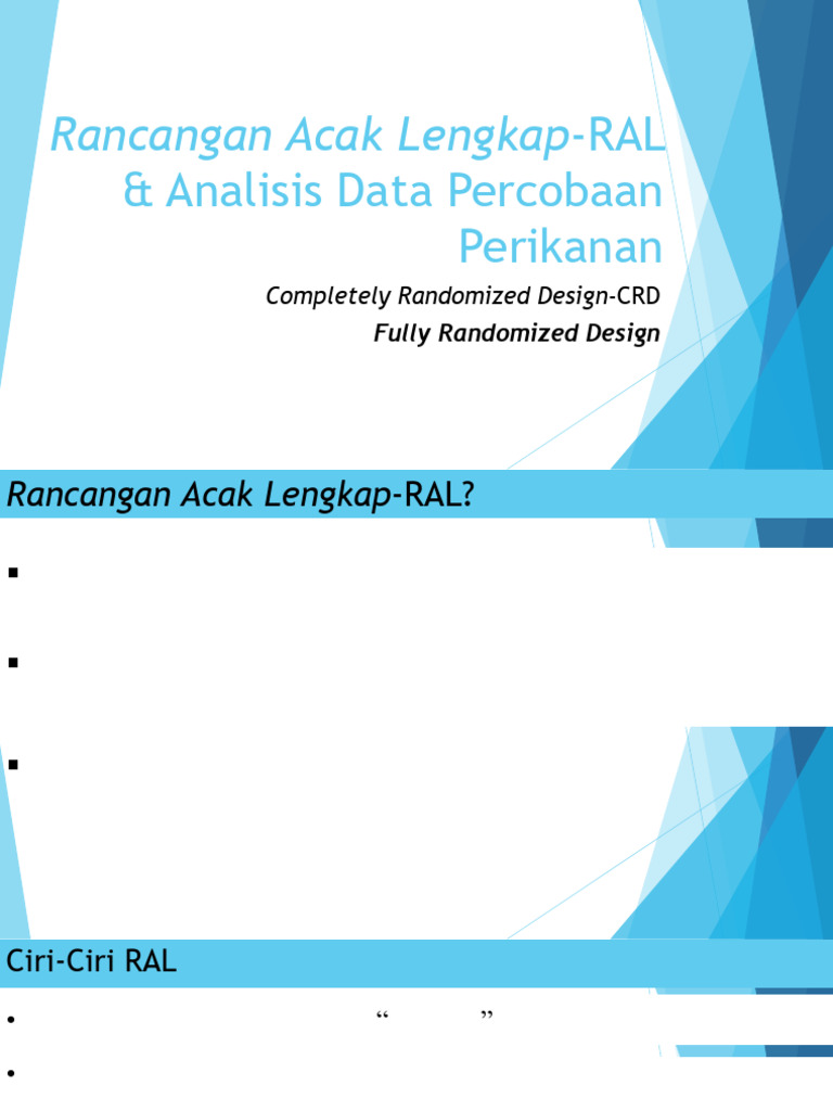 02-Rancangan Acak Lengkap-RAL-2023 | PDF