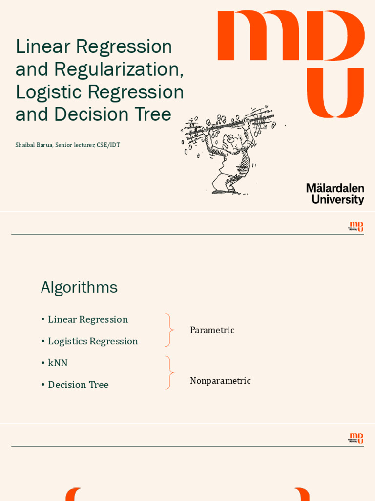 Linear Regression, Logistic Regression and DT | PDF
