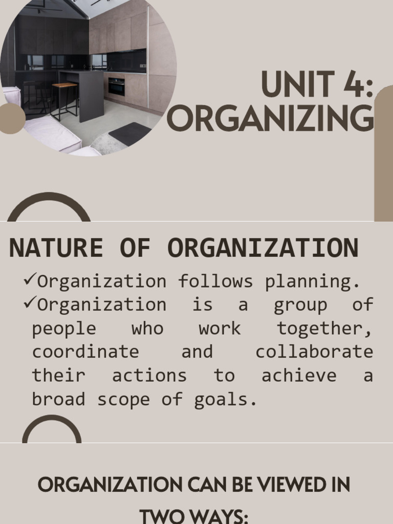 o m Unit 4 Organizing | PDF