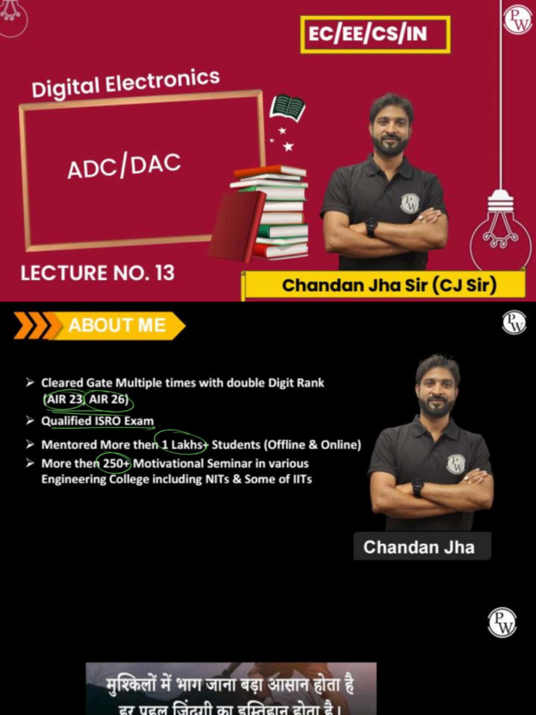 ADC & DAC (Lec-13) _ Class Notes __ (GATE Crash Course 2023 Electrical ...