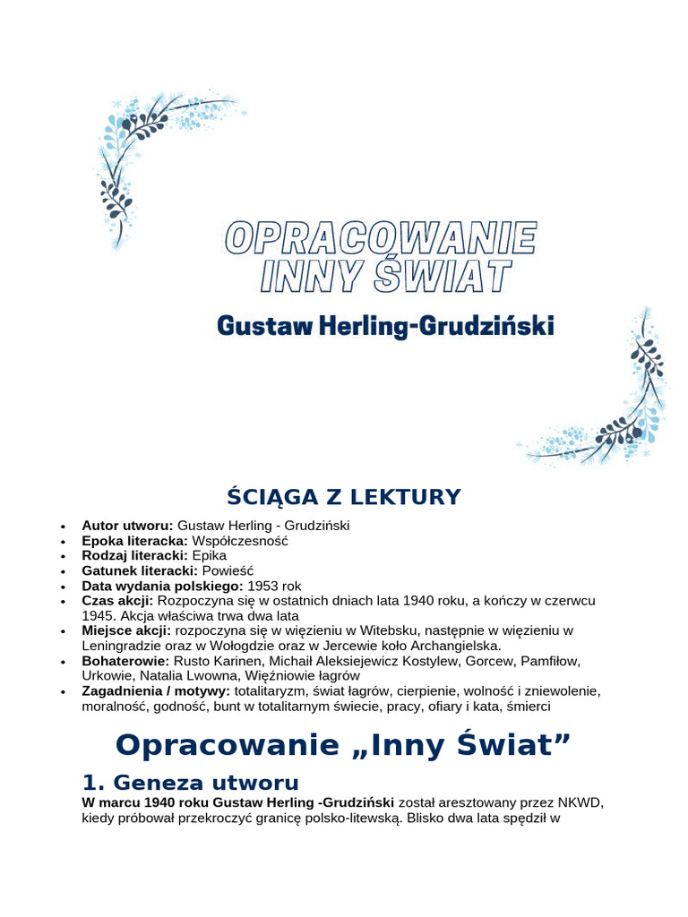 Inny Świat | PDF