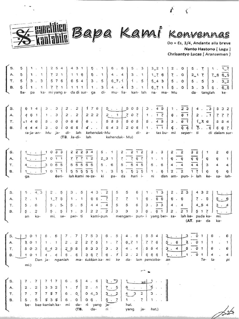 Bapa Kami (Konvennas) | PDF