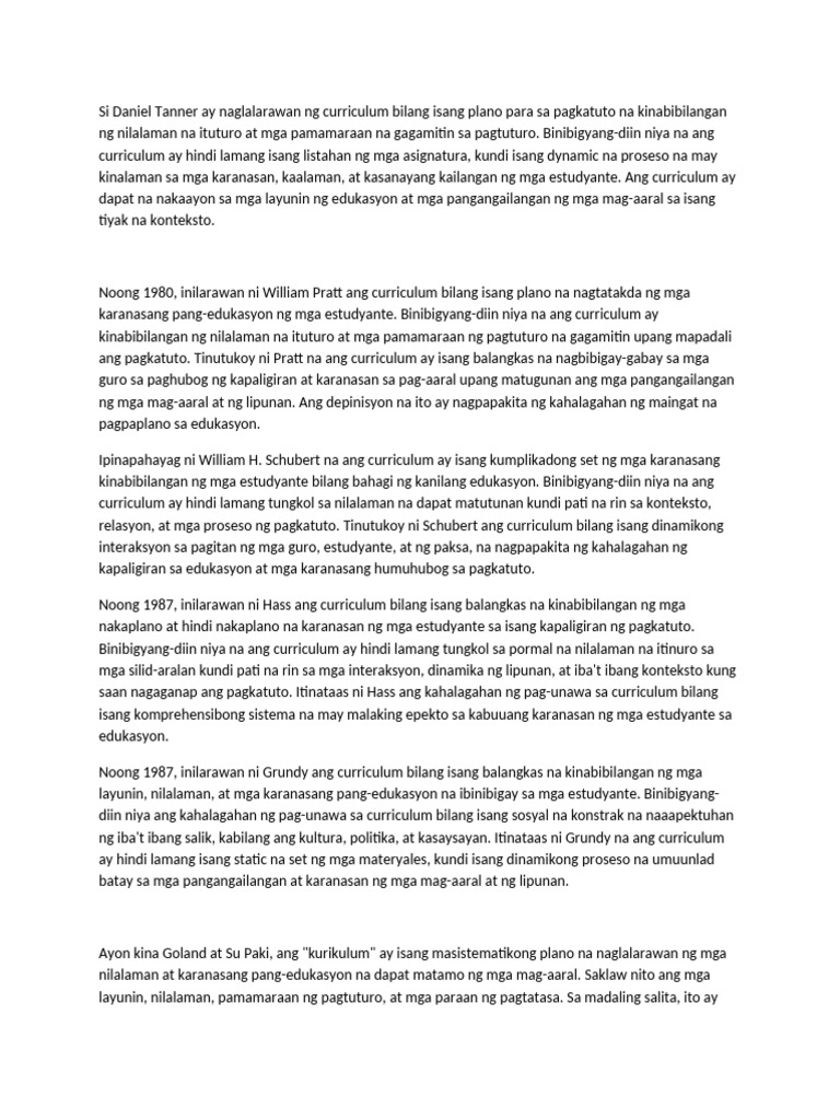 curriculum report | PDF