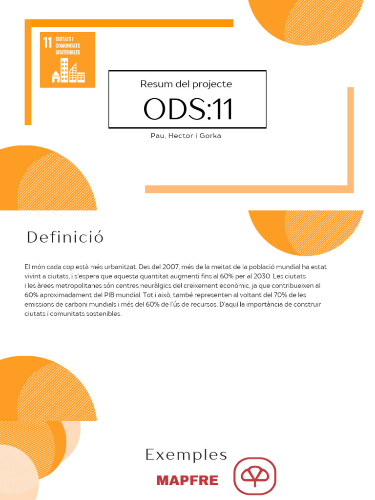 Presentació ODS 11 | PDF