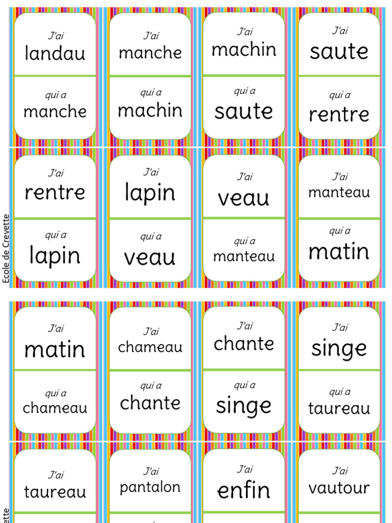 Jai Qui A An - en Au - Eau in Mots | PDF