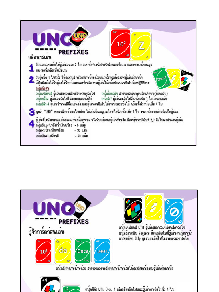 UNO Prefixes | PDF