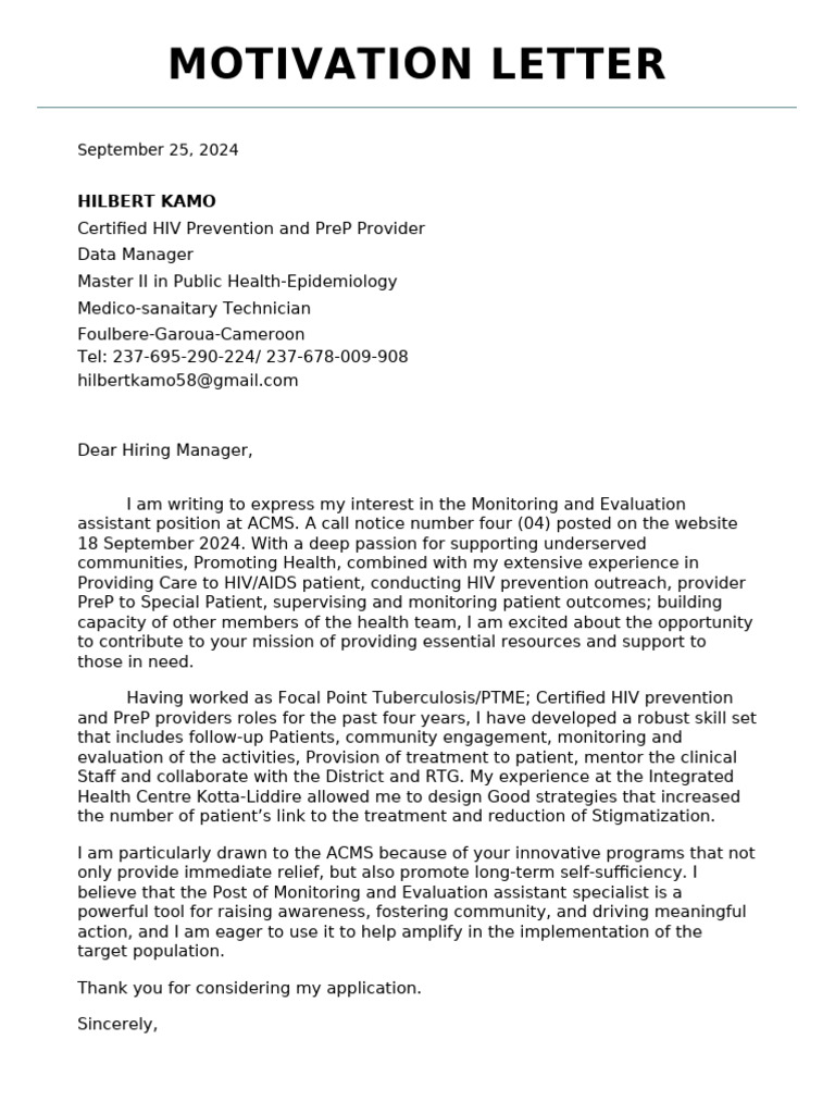 motivation-letter-for-a-job | PDF