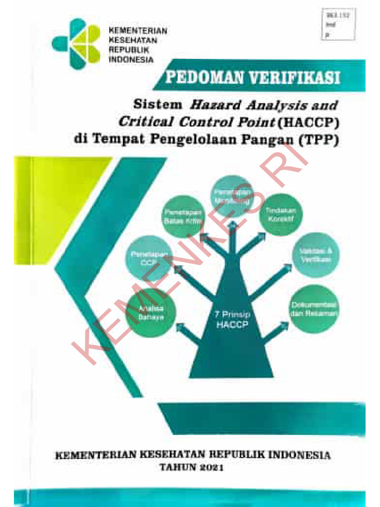 Pedoman Verifikasi Sistem Hazard Analysis and Critical Control Point ...