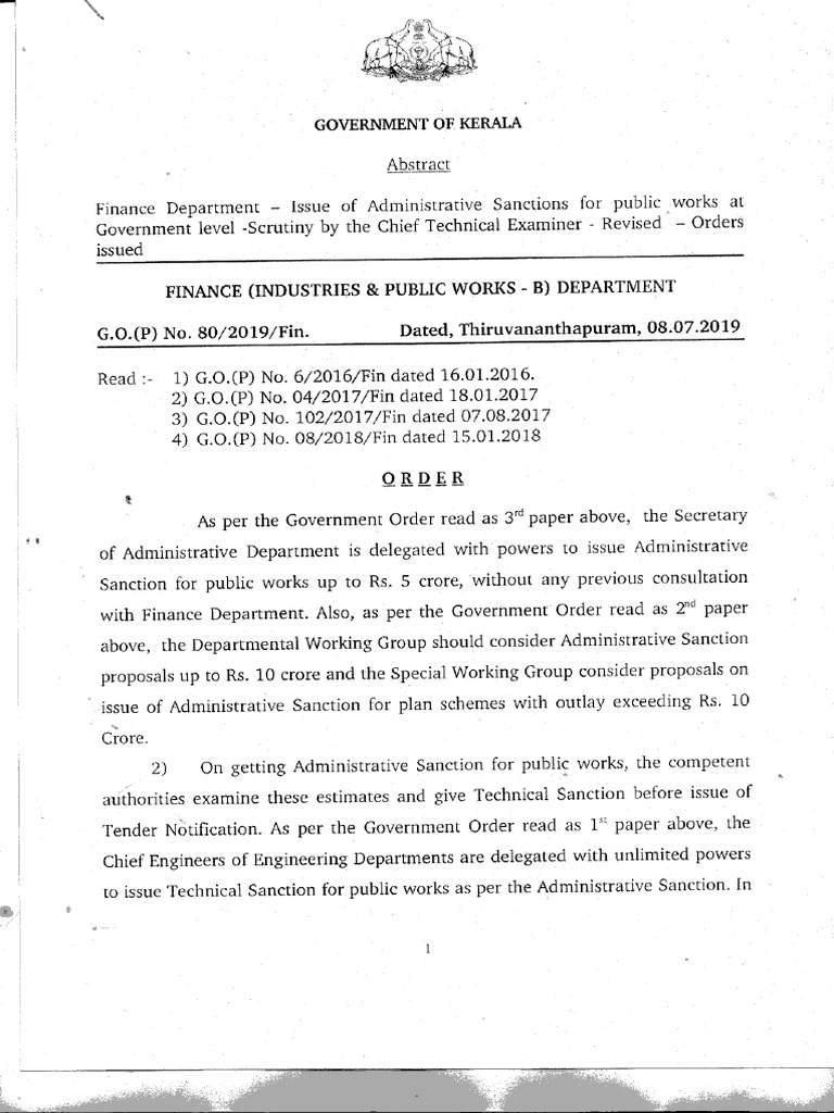 Administrative Sanction 2019 Order | PDF