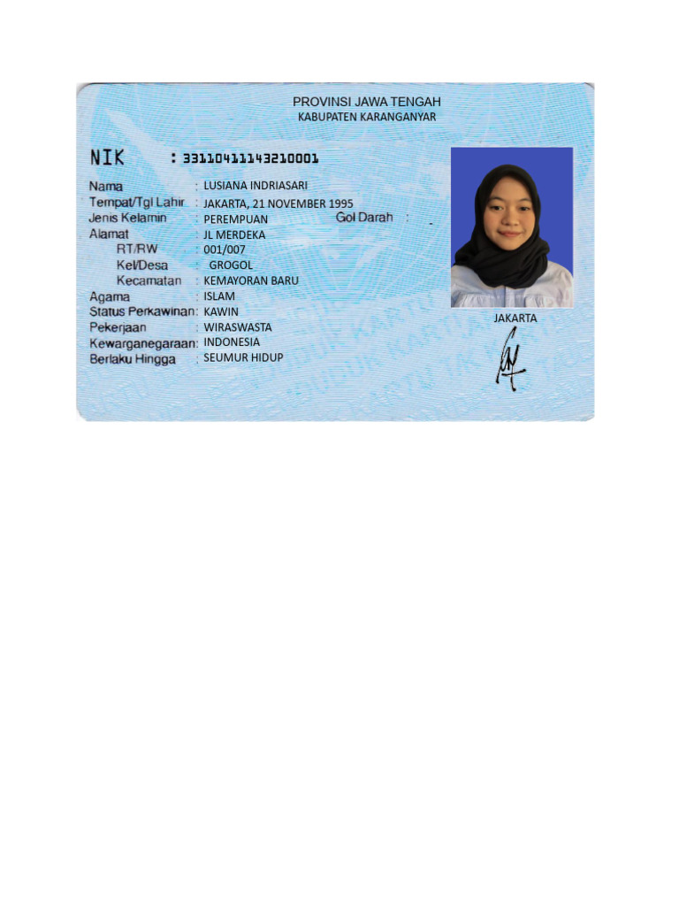 KTP Saksi Tergugat | PDF