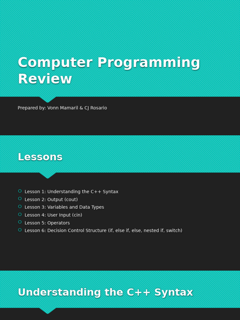 ComProg Review | PDF