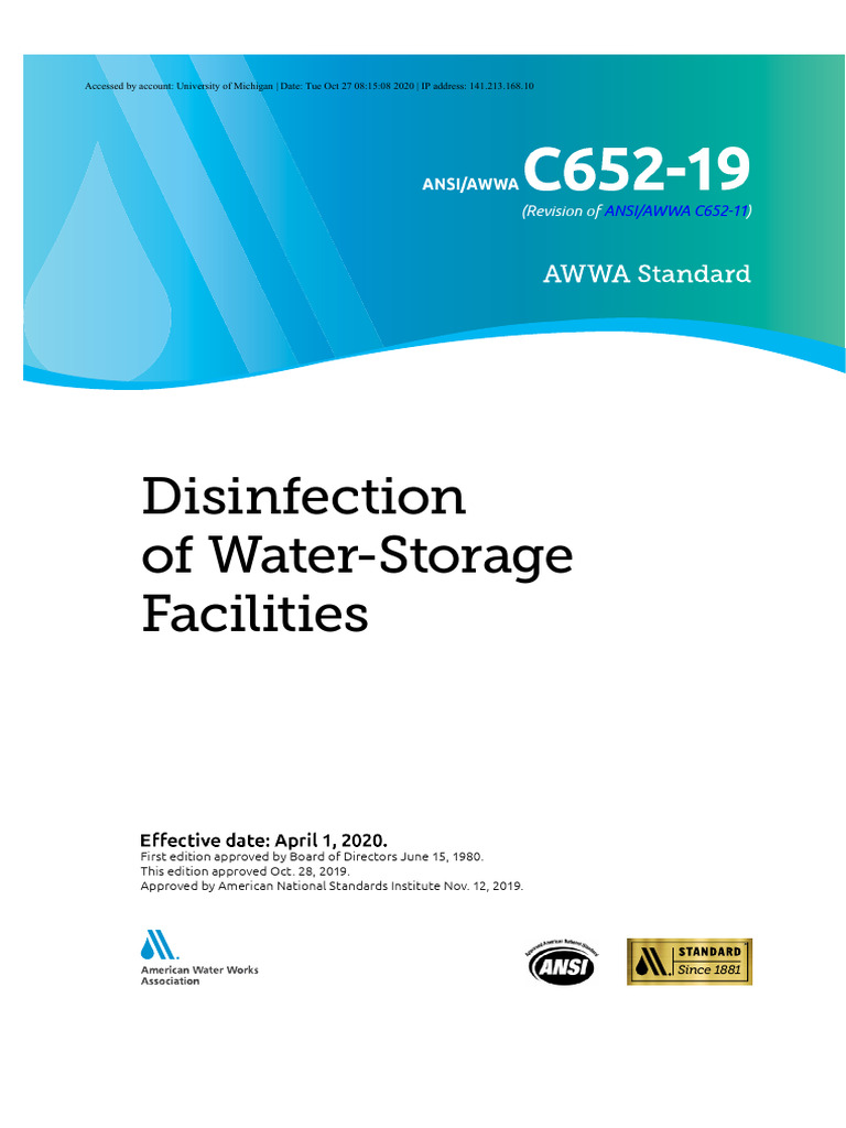 Awwa C652-2019 | PDF