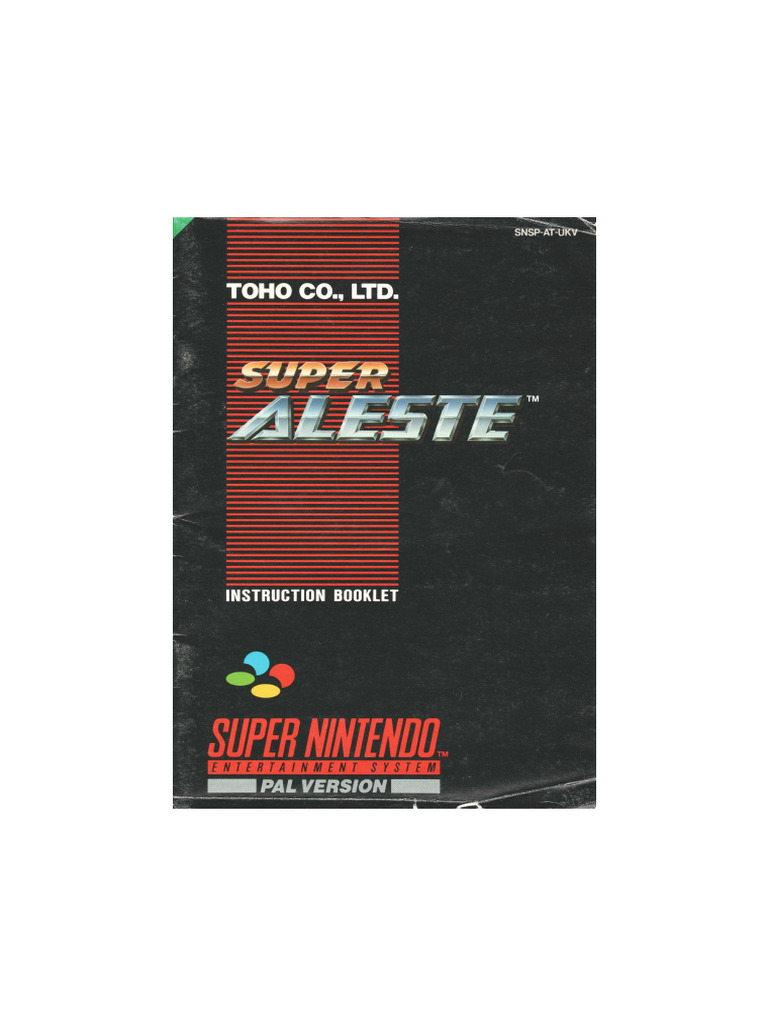 Super Aleste (PAL) | PDF
