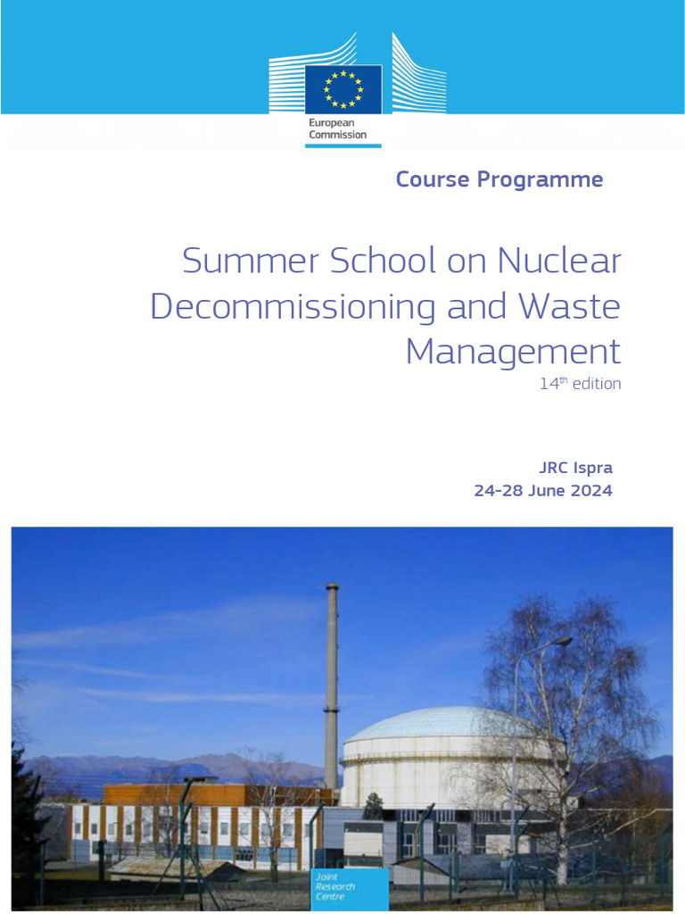Summer School on Nuclear Decommissioning and Waste Management | PDF