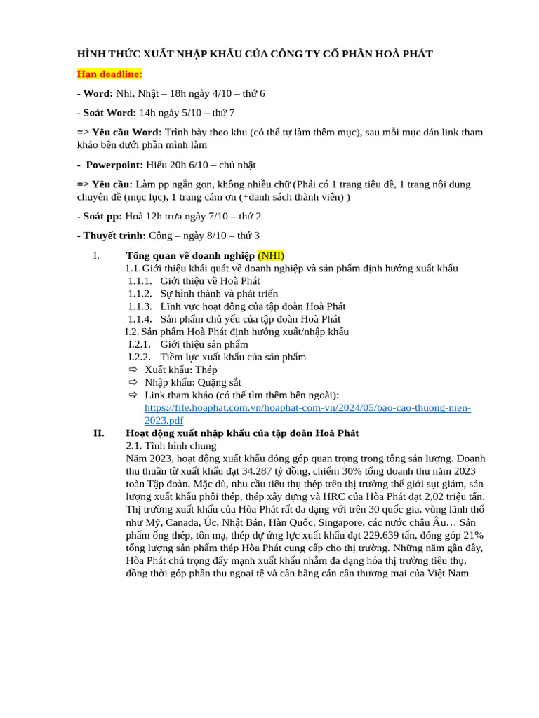 TL1 Nhóm 2 QT kinh doanh quốc tế | PDF