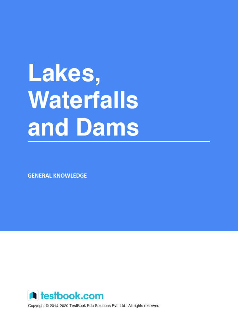 Lakes, Waterfalls & Dams - Study Notes | PDF