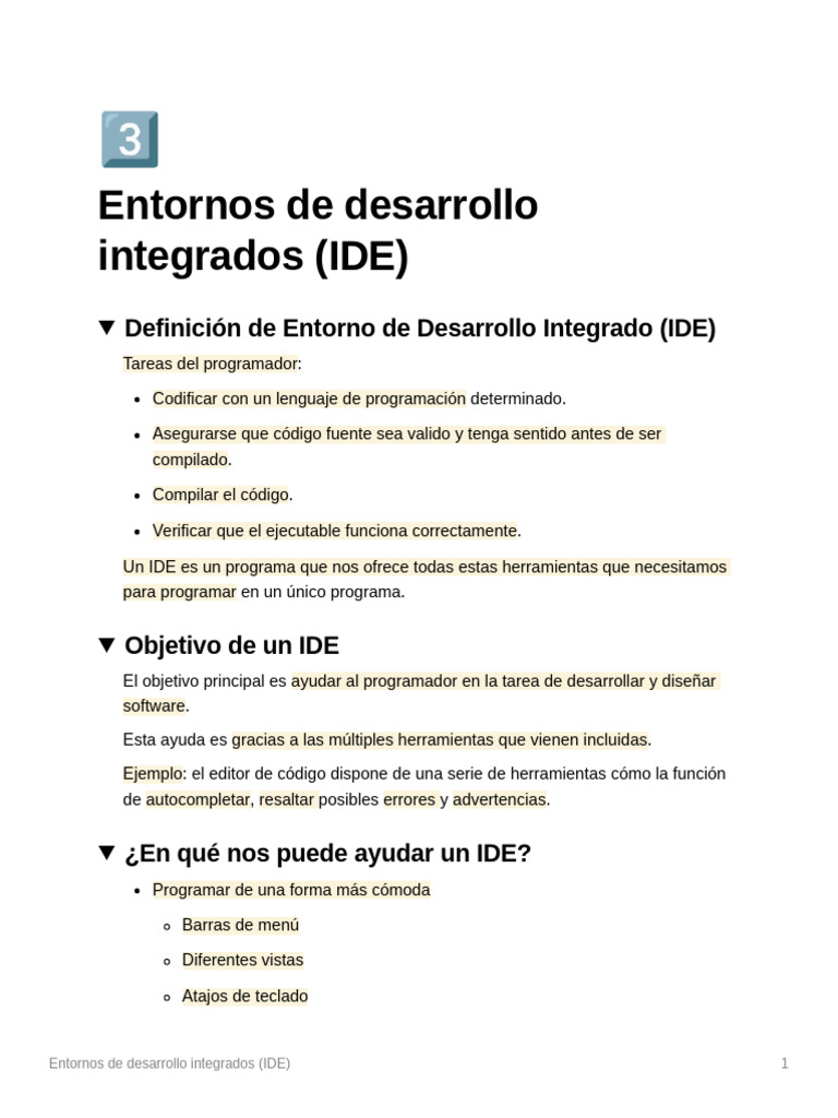 UD2. Entornos de Desarrollo Integrados | PDF