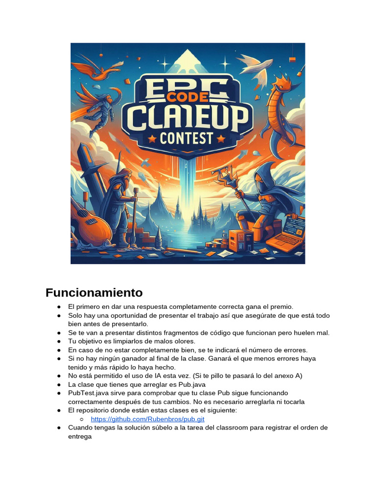 UD4. Epic code cleanup contest | PDF