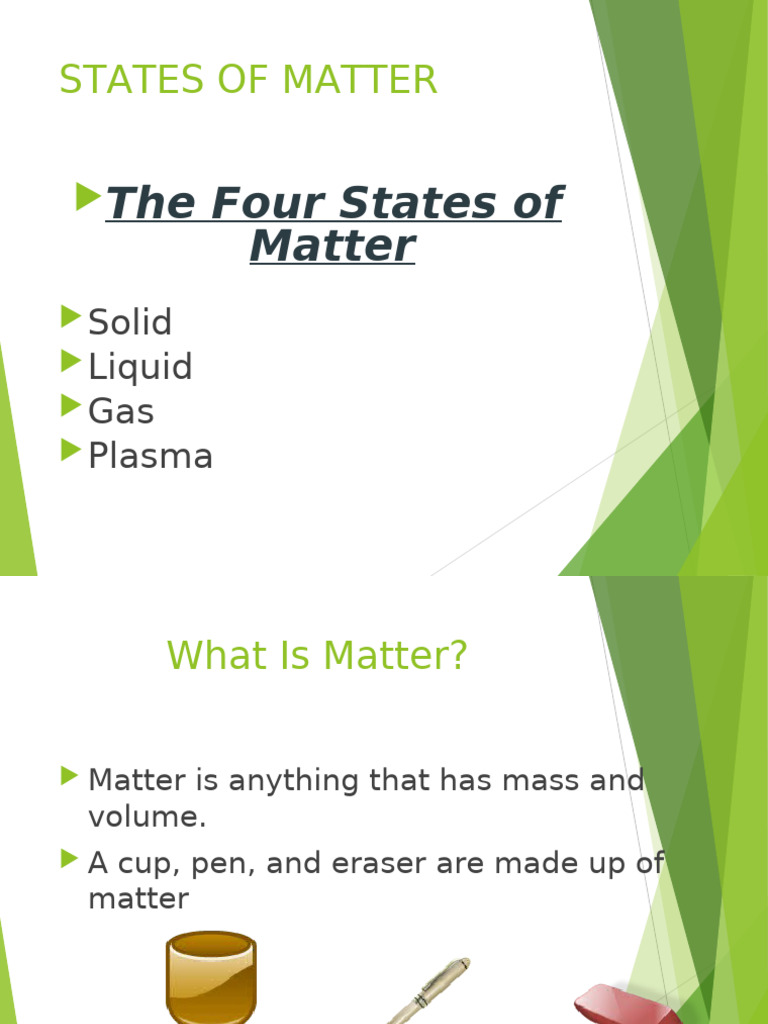 Lesson 1 States of Matter | PDF