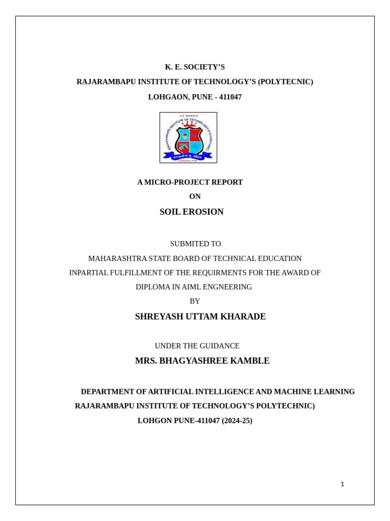 EST Micro Project SHREE | PDF