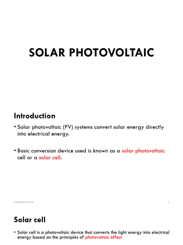 Lecture 4 Solar Cells | PDF